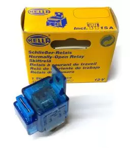 Relay Hella 12V 40A con fusible integrado de 15A, Relay / Destellador ...